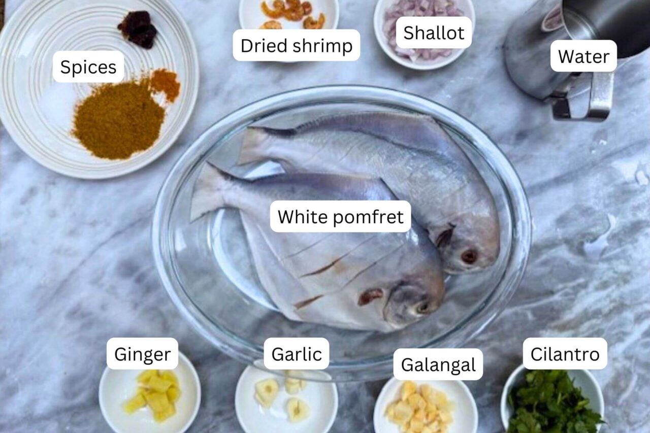 Baked Pomfret Recipe - Stream of Flavors