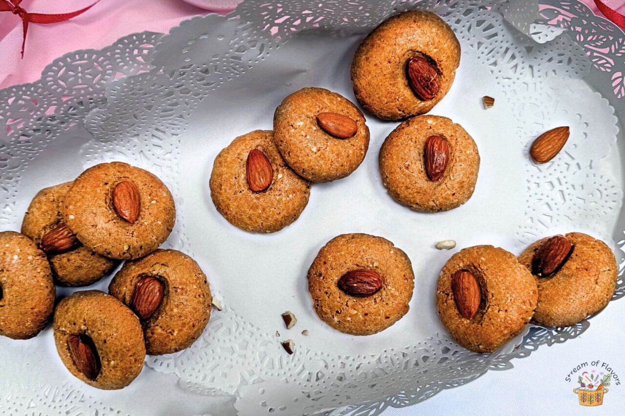 Almond Biscuits Recipe (diabetic-friendly) - Stream of Flavors