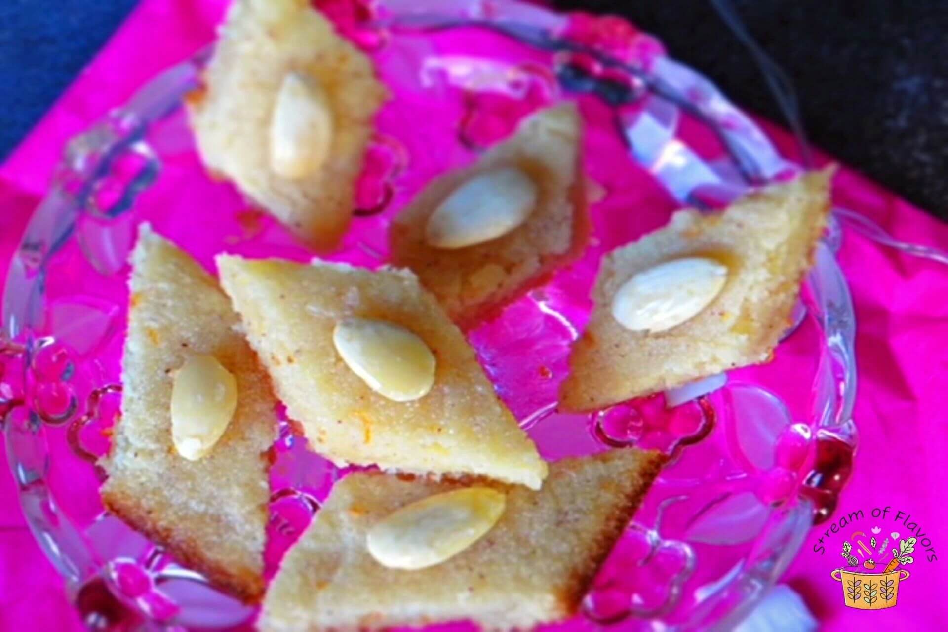 Easy Basbousa Recipe - Stream of Flavors